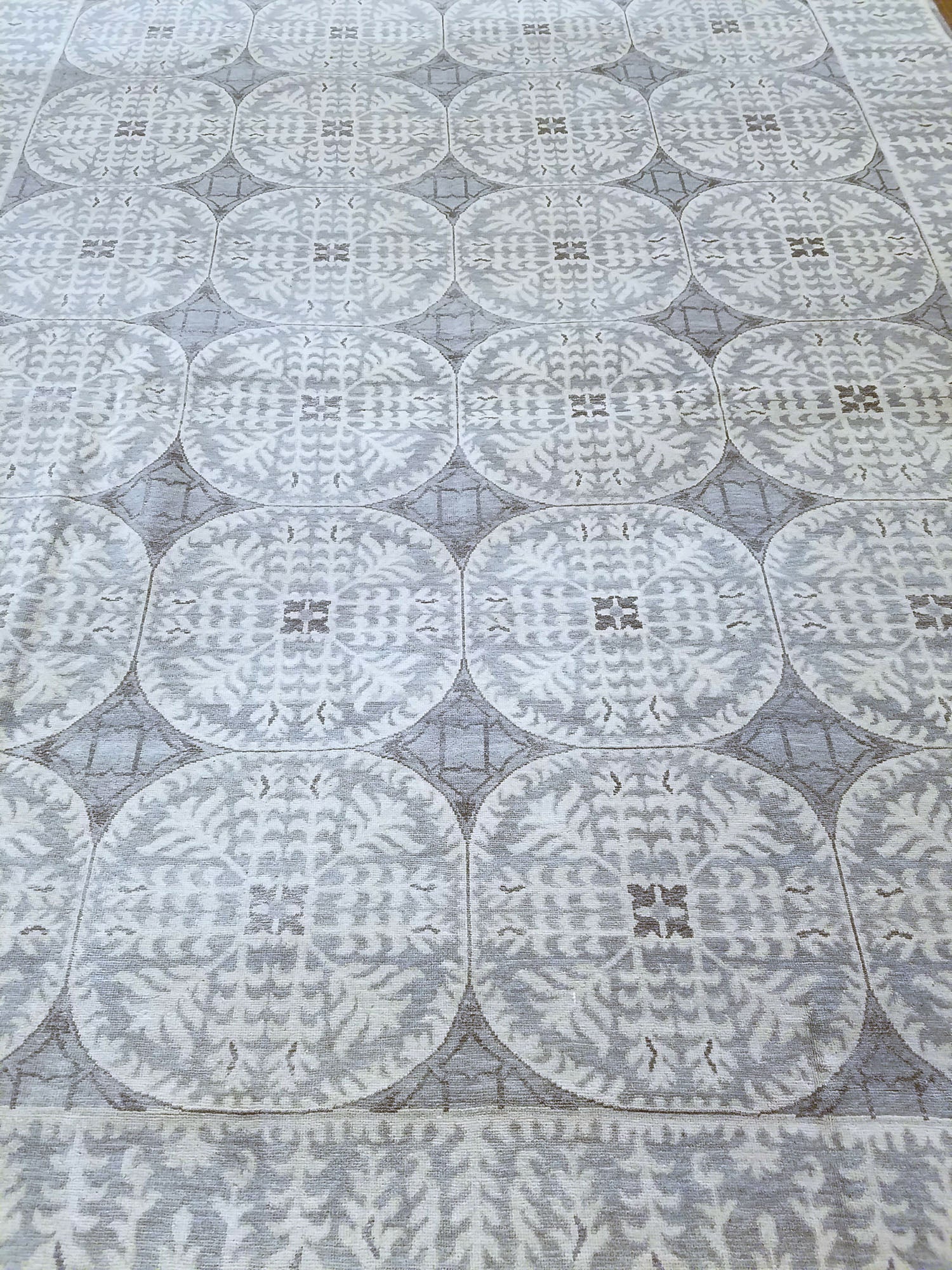 Transitional Tabriz Rug, Wool and Silk - 9 x 12 | OAKRugs by Chelsea 9 ...